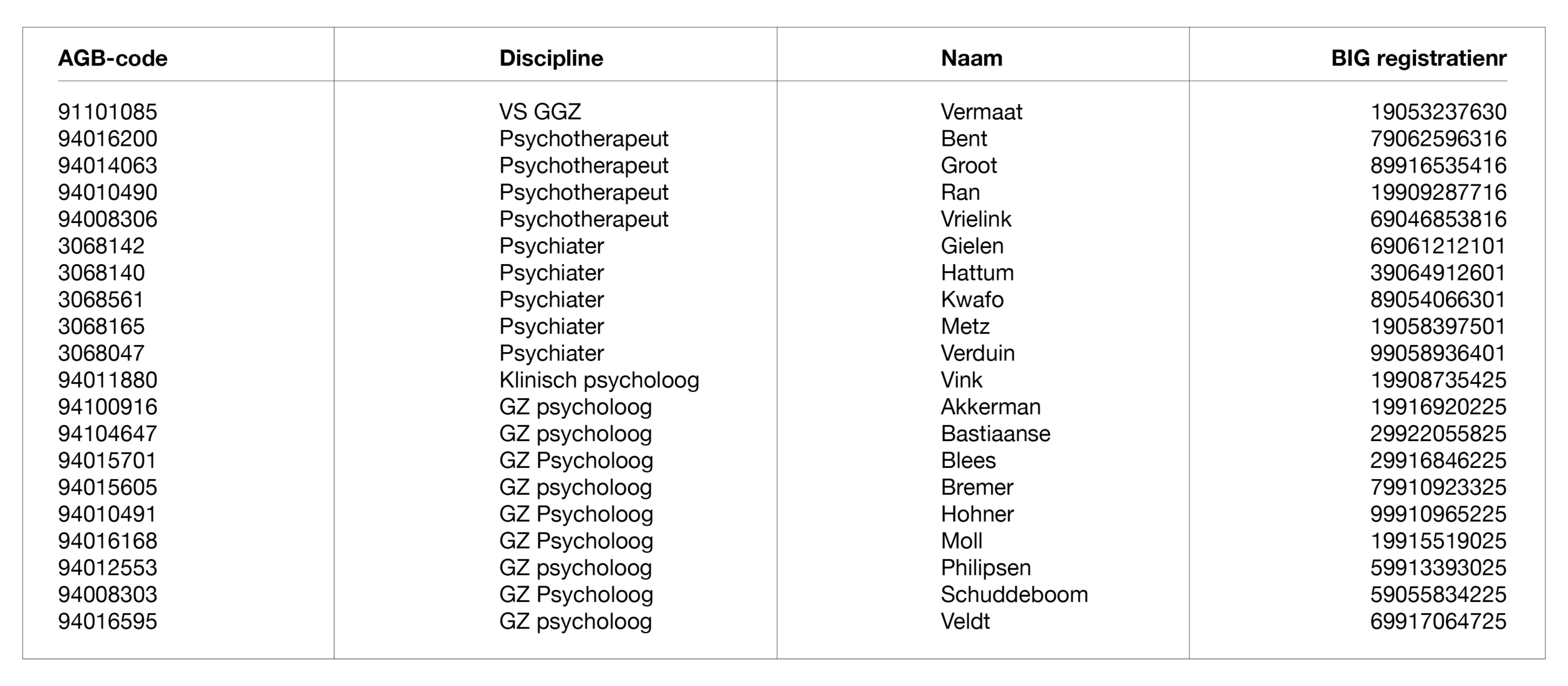 Het team – De Hoofdlijn